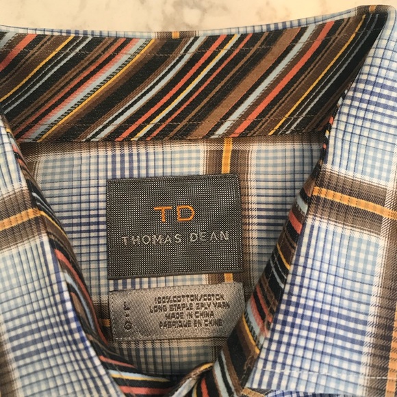 Thomas Dean | Shirts | Thomas Deanmens Button Down Shirt | Poshmark